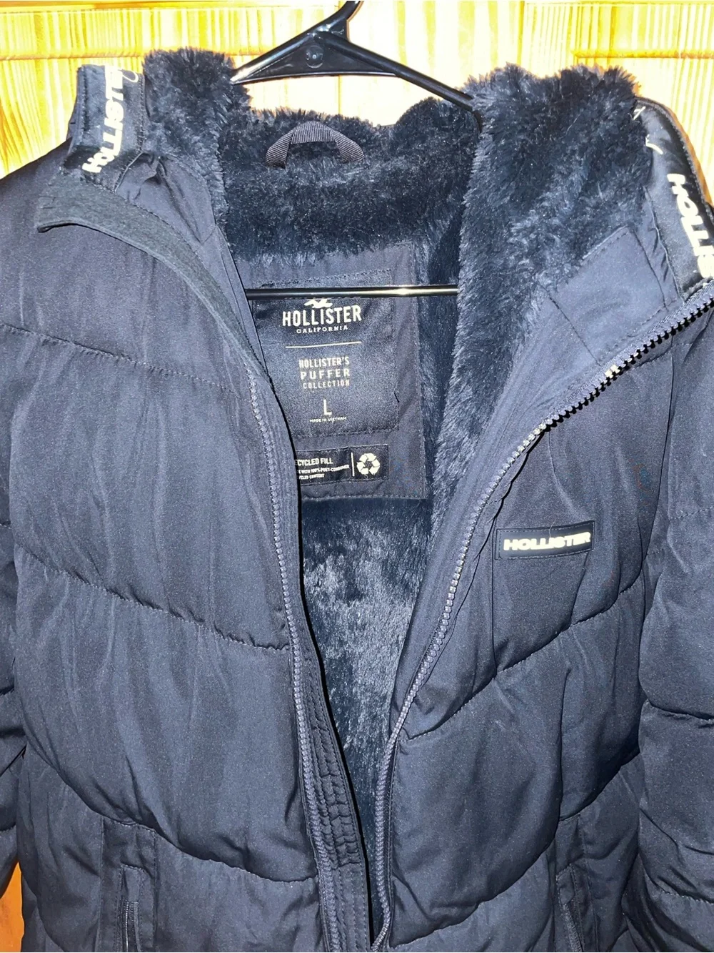 Hollister | Jackets & Coats | Hollister Black Mens Quilted Puffer ...